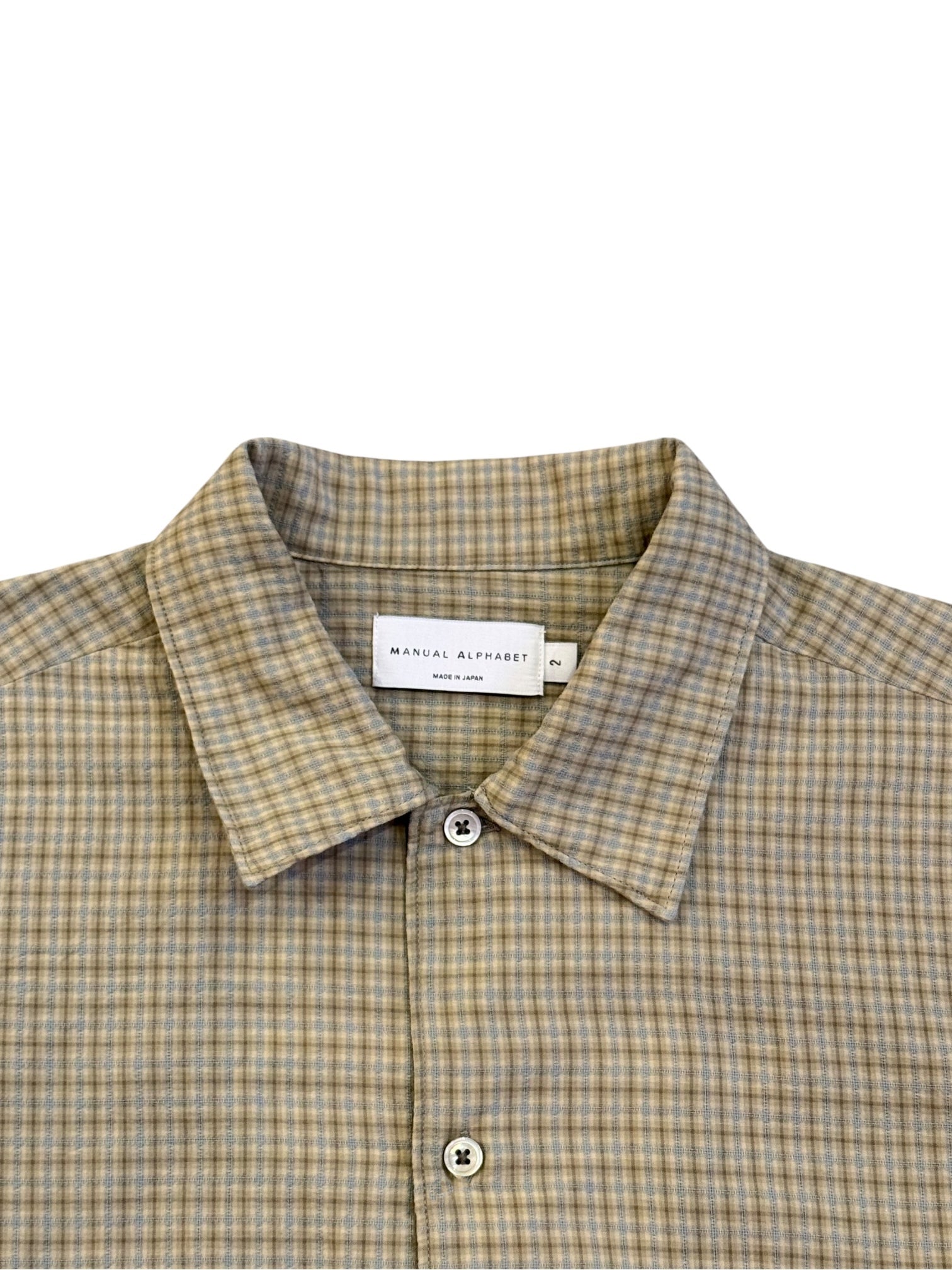 MANUAL ALPHABET DOBBY CHECK L/S SHIRTS – parcel.transitfolks